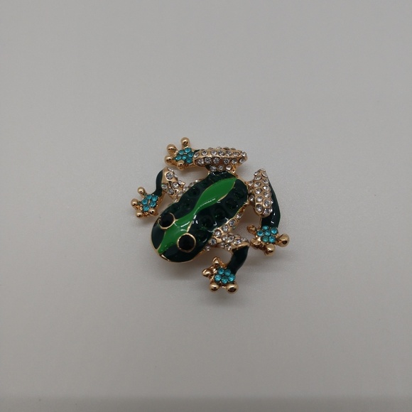 Jewelry | Elegant Gold Frog Brooch Lapel Pin | Poshmark